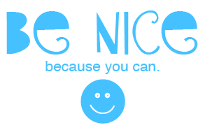 Be nice. | Piece O Cake Blog